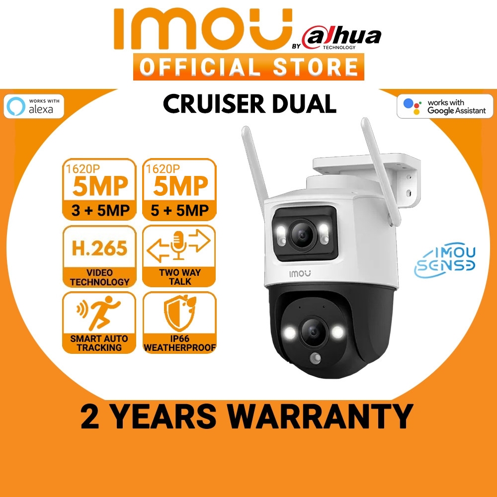 Imou Cruiser Dual 8MP 10MP 2-Eyed Recording Dual Lens Two Way Talk Full ...