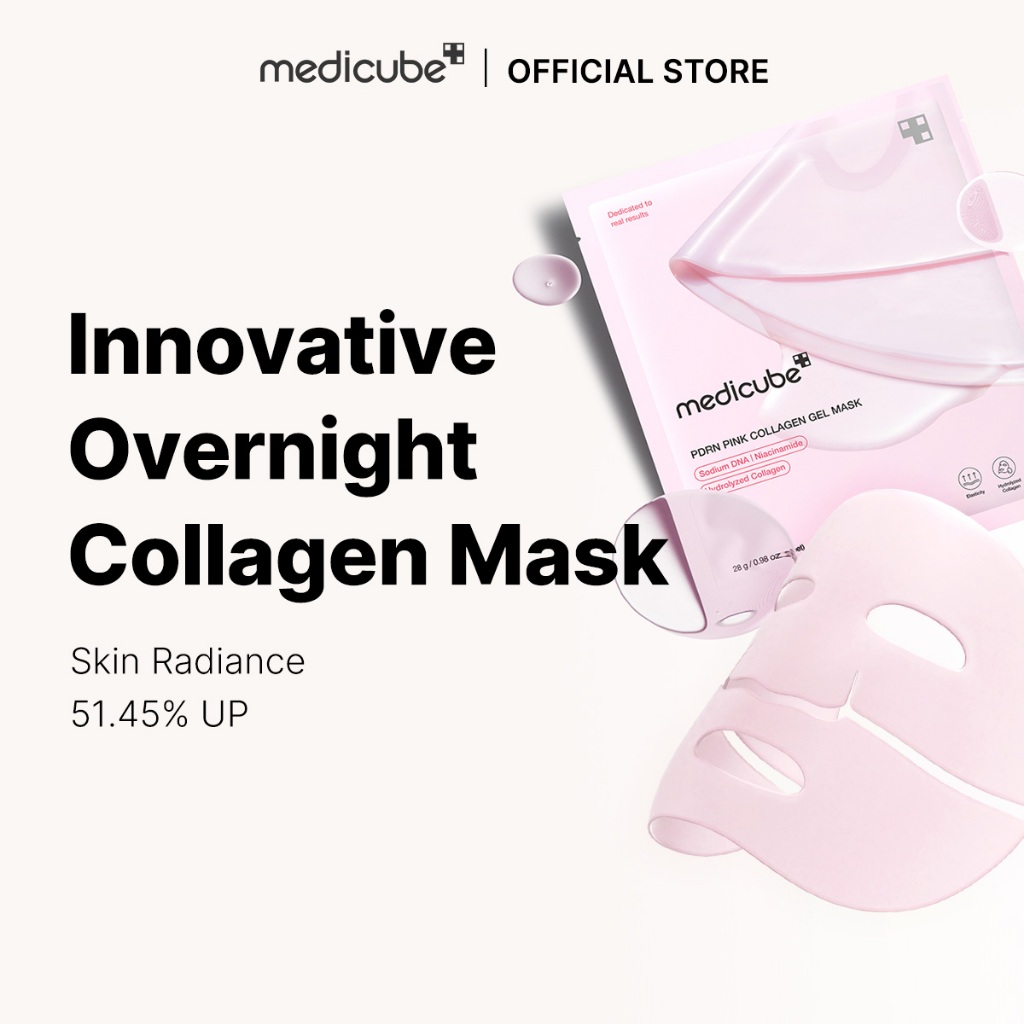 [medicube official] PDRN Pink Collagen Gel Mask (1ea / 4ea) | Lifting | Pore Minimizing ...