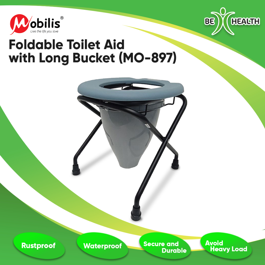 Mobilis Foldable Toilet Aid with Long Bucket ( MO-897 ) | Shopee Malaysia