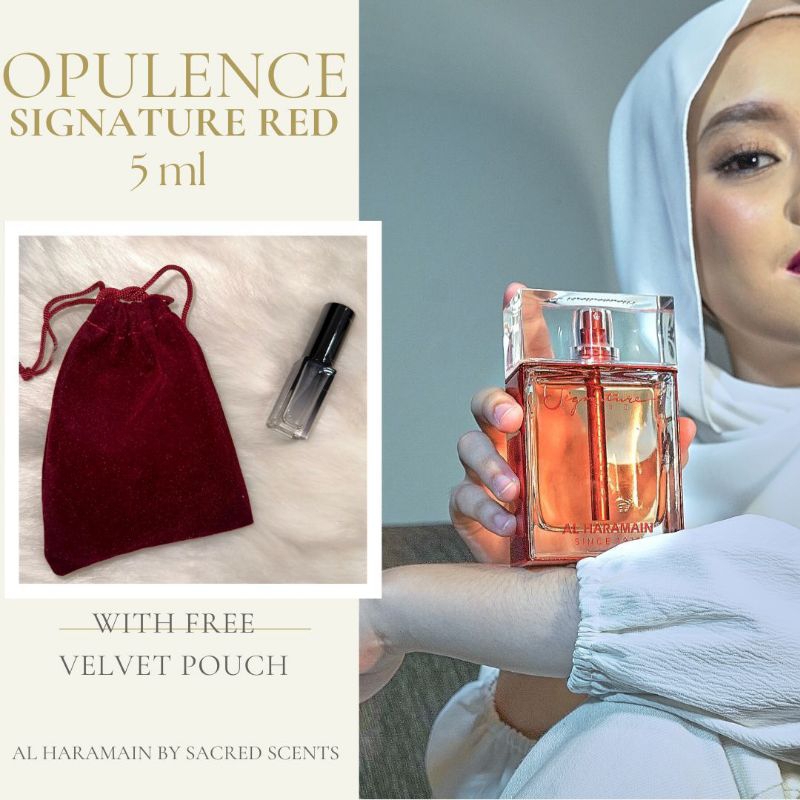 OPULENCE/TRAVEL SIZE DECANT 5ML SIGNATURE RED EDP | Shopee Malaysia
