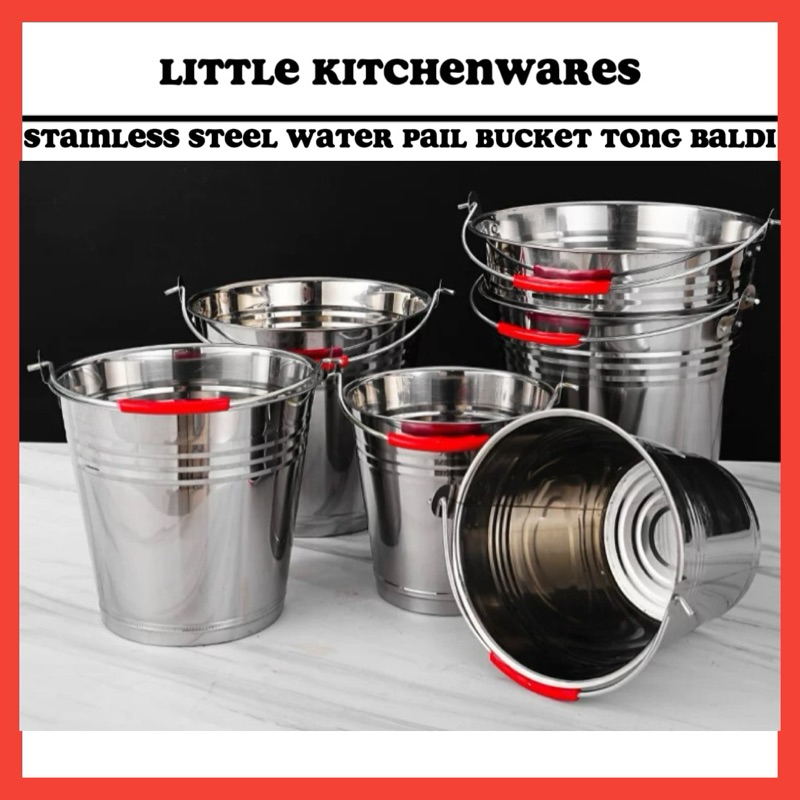 HIGH QUALITY Stainless Steel Water Pail Basket /Milk Ice Bucket /Wine ...