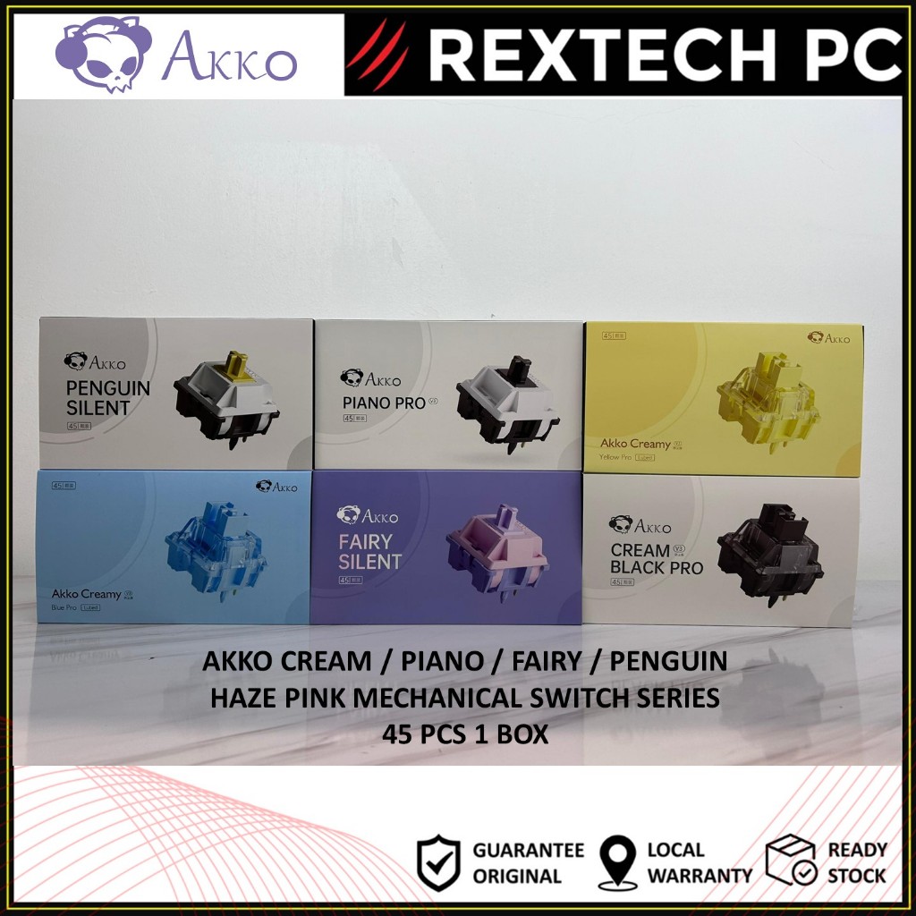 AKKO CS /CREAM V3 PRO/ PIANO / FAIRY / PENGUIN/ HAZE /ROSEWOOD /BATONY ...