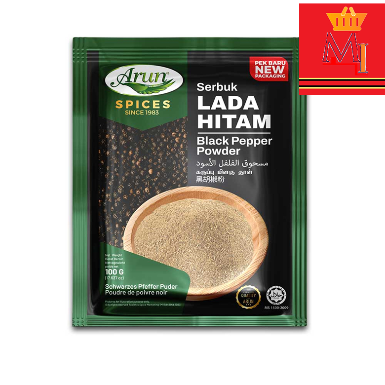ARUN SERBUK LADA HITAM/BLACK PEPPER POWDER 100G | Shopee Malaysia
