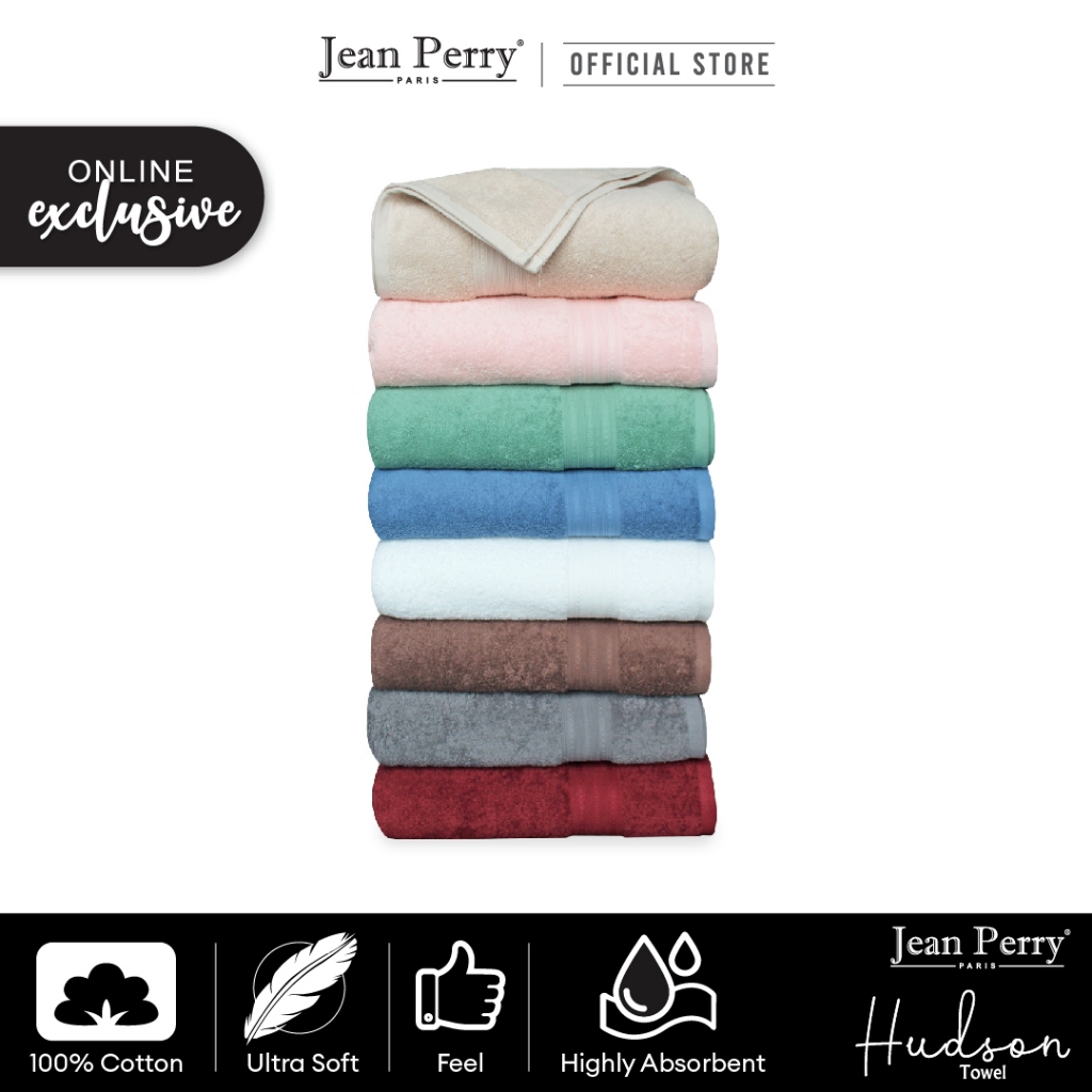Jean Perry Hudson Bath Sheet Towel - 100% cotton - 30" x 60" | Shopee ...
