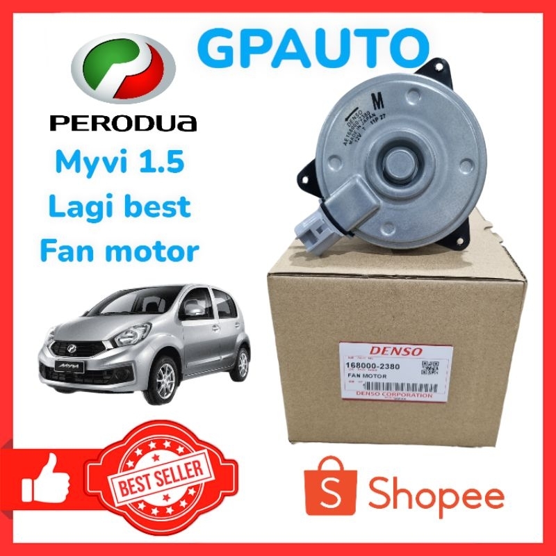 168000-2380 ORGINIAL DENSO PERODUA MYVI NEW LAGI BEST 2011-2017 FAN ...