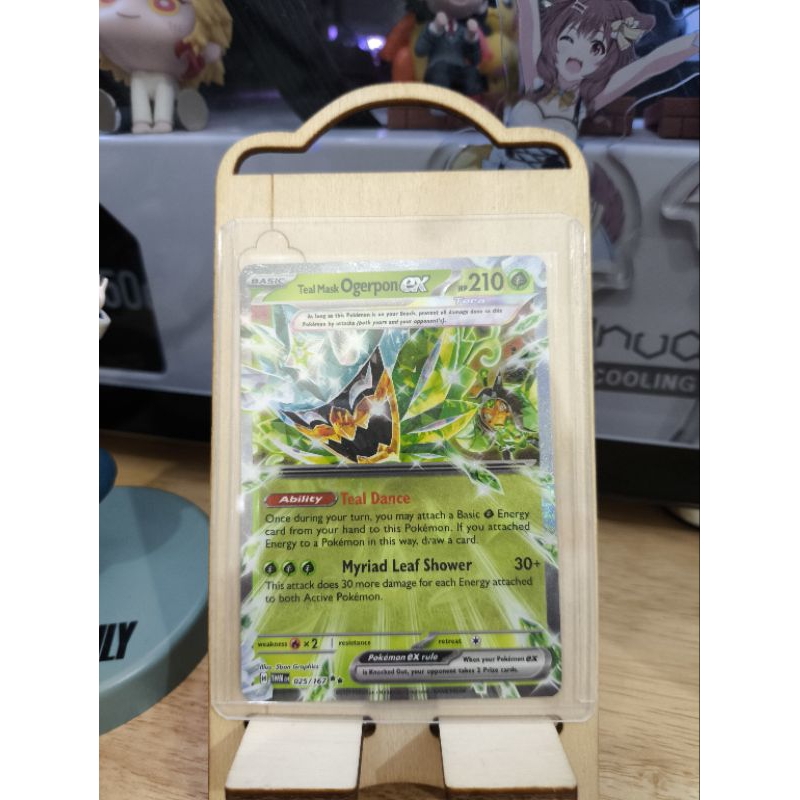 [ORI] Kad Teal Mask Ogerpon EX TWM 025/167 Pokemon PTCG SV6 Twilight Masquerade UR | Shopee Malaysia