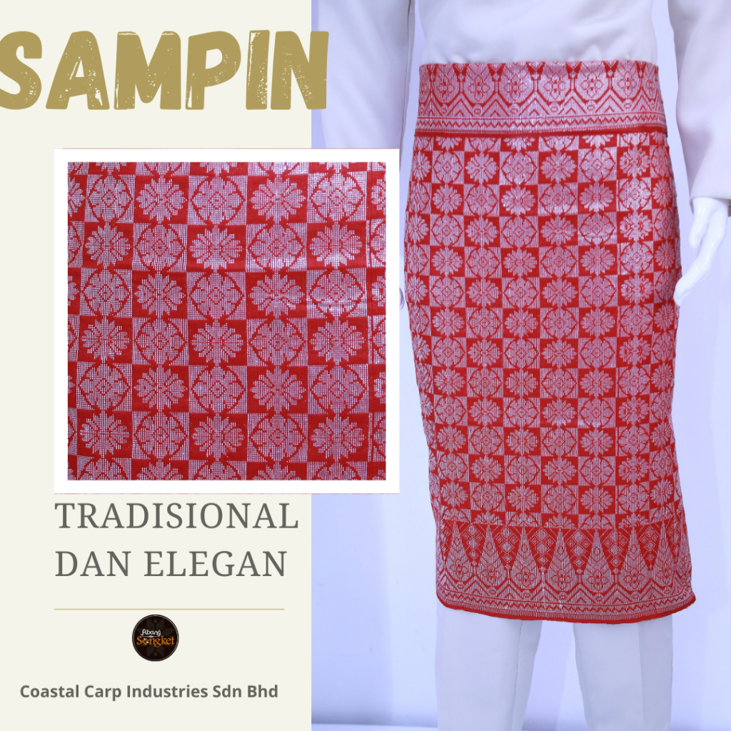 Sampin Kualiti Terbaik | Pelbagai Warna Tradisional & Elegan| Abang ...