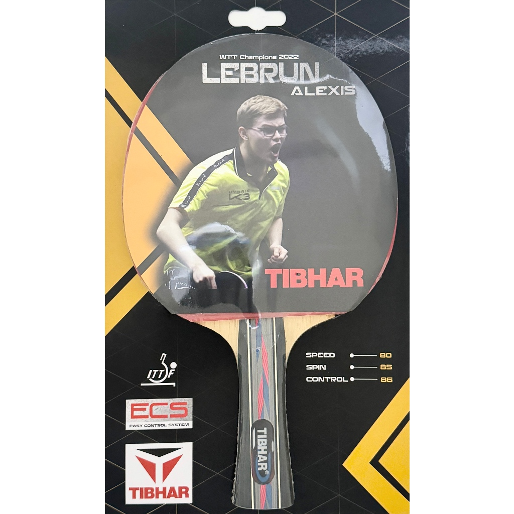 Tibhar ALEXIS LEBRUN Table Tennis Bat / Ping Pong Bat w/Rubber ...
