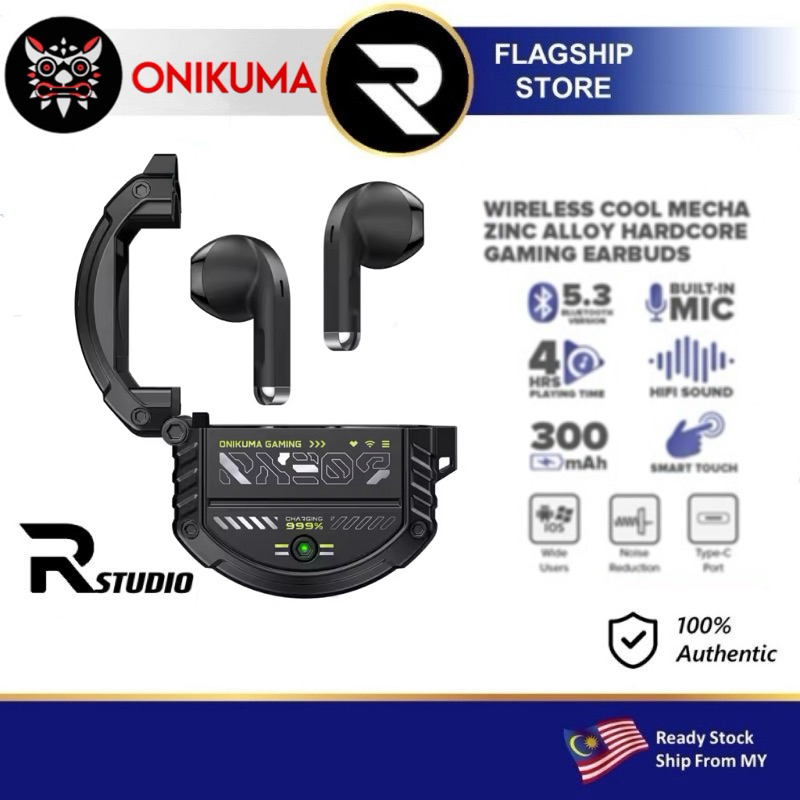 ONIKUMA® T309 TWS Bluetooth Earbuds Noise Reduction Aluminum Wireless ...