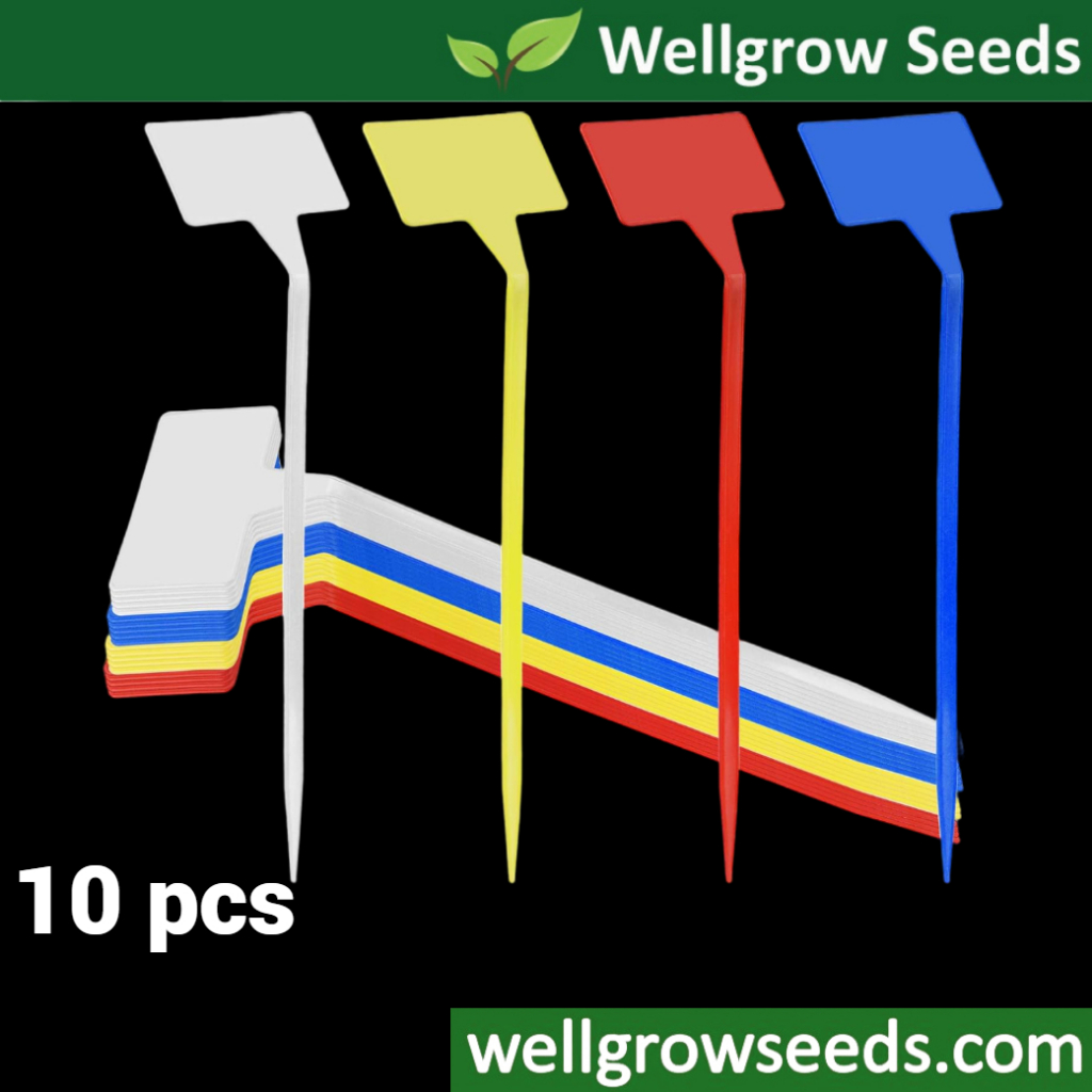 Plant Label/Plant Tag: AL300 (10 pcs) Angled Yellow Ground Label 大号 黄色 ...