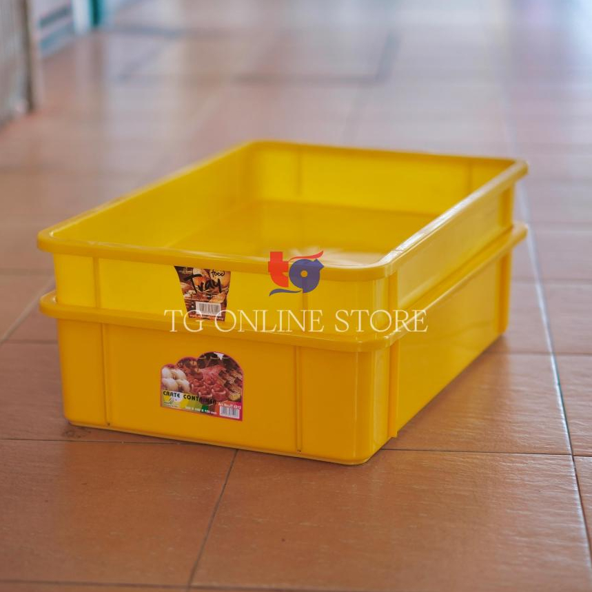 Yellow Crate Container/ Plastic Tray Kuning/Kuih Muih Tray/Cake Tray ...