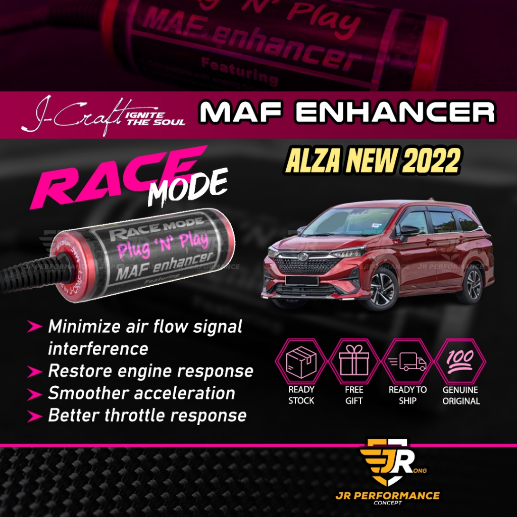 J Craft MAF Enhancer Race Mode Alza 2022 Air Flow Sensor Socket Alza ...