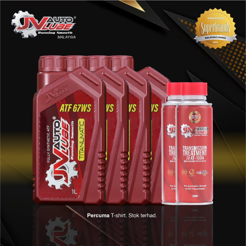 JV Auto Lube Set ATF67WS (4 Bottle/4Litre) + Gearbox Treatment (2 ...