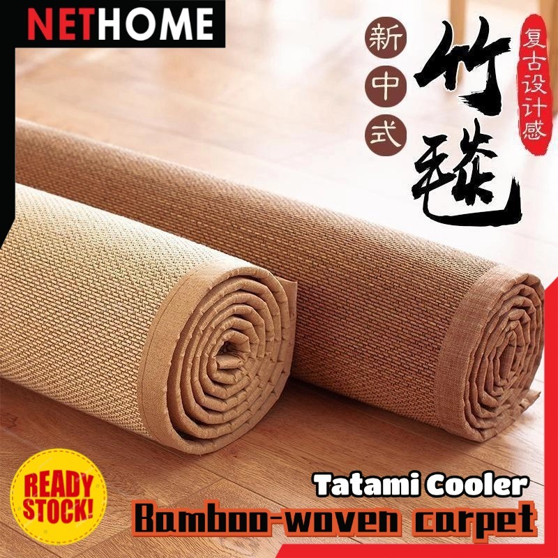 Japanese style tatami mat bamboo woven carpet Tikar Buluh living room ...