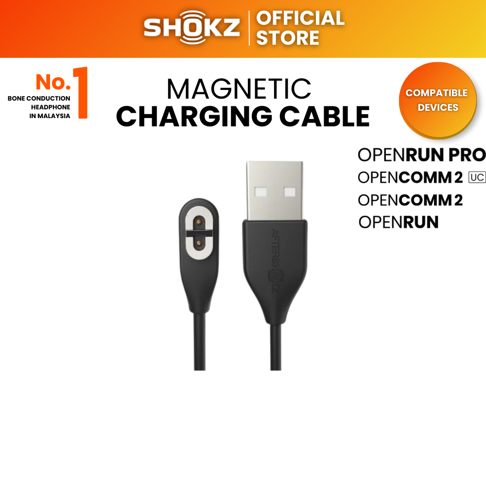 Shokz Magnetic Charging Cable - OpenRun Pro/OpenRun/OpenComm/OpenComm 2 ...
