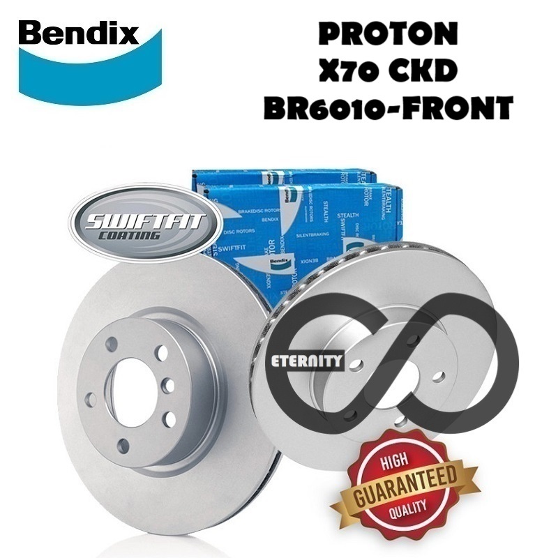 Original Bendix Swiftfit BR6010 Front Disc Rotor - Proton X70 CKD ...