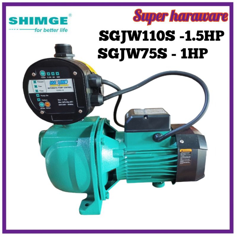 SHIMGE SGJW110s/75s Self Priming JET Pump | 2 in 1 Sedut & Tolak Air ...