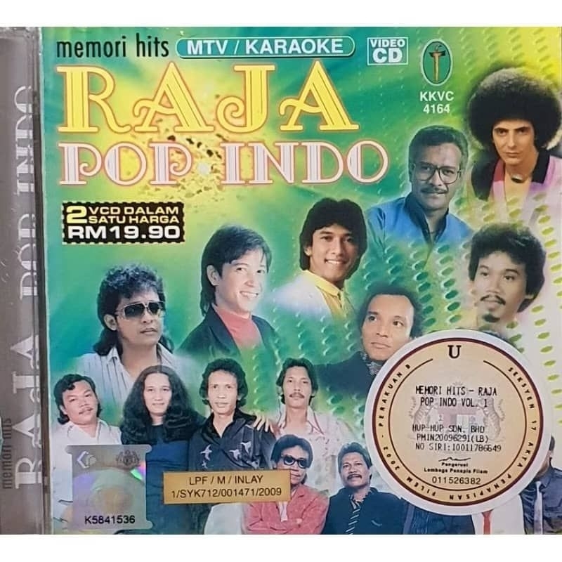 VCD Karaoke Memori Hits Raja Pop Indo (2 Disc) | Shopee Malaysia
