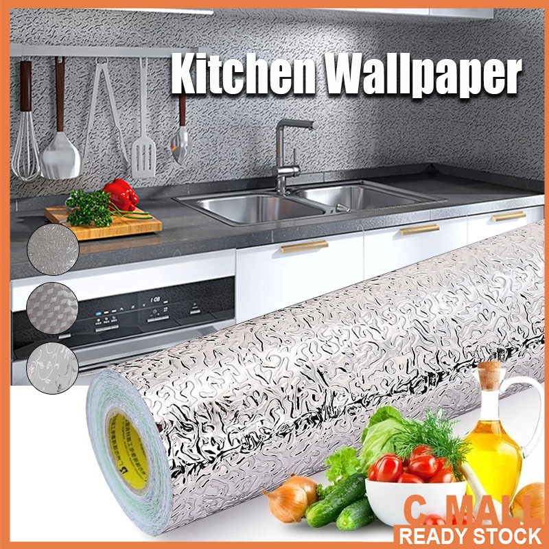 C-MALL Pelekat Dinding Dapur Oil Proof Waterproof Self Adhesive ...