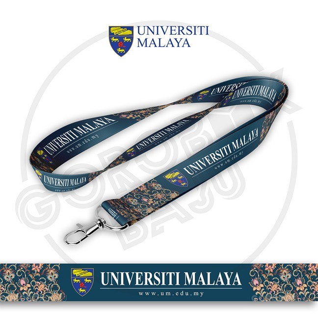 💜 Lanyard Universiti / UM / USM / UKM / UPM / UTM (20mm) 2 Side ...