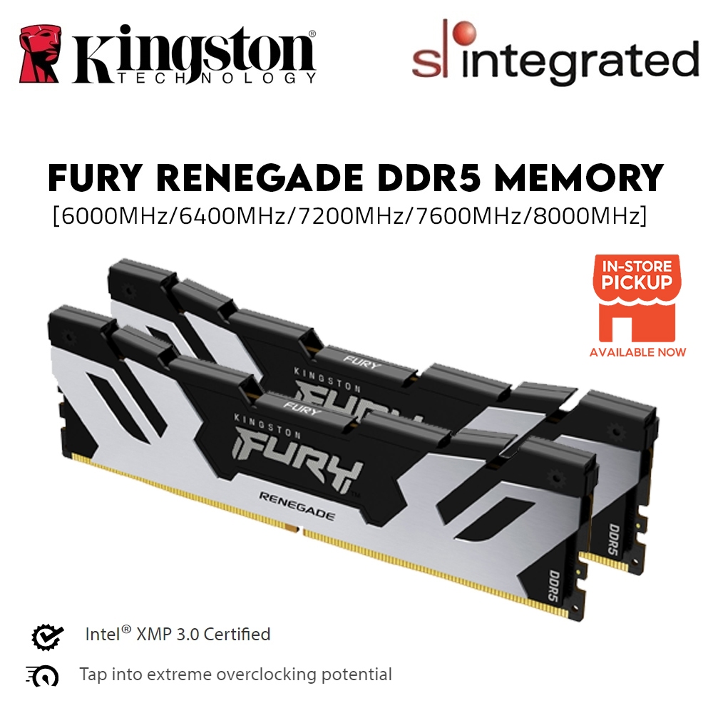 Kingston FURY RENEGADE Silver DDR5 Desktop Gaming Memory RAM - [6000MHz ...