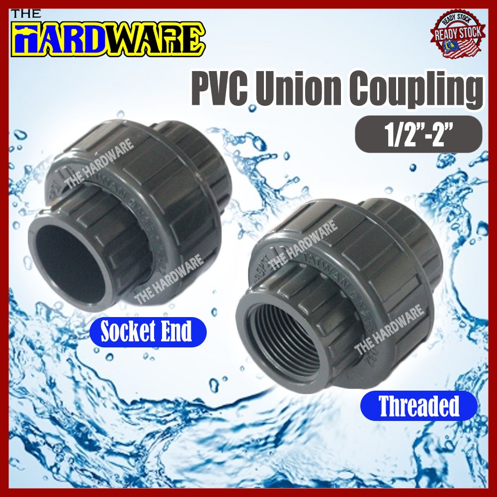 [Socket End/Threaded]PVC Union Coupling Pvc Fitting Union-1/2",3/4",1 ...