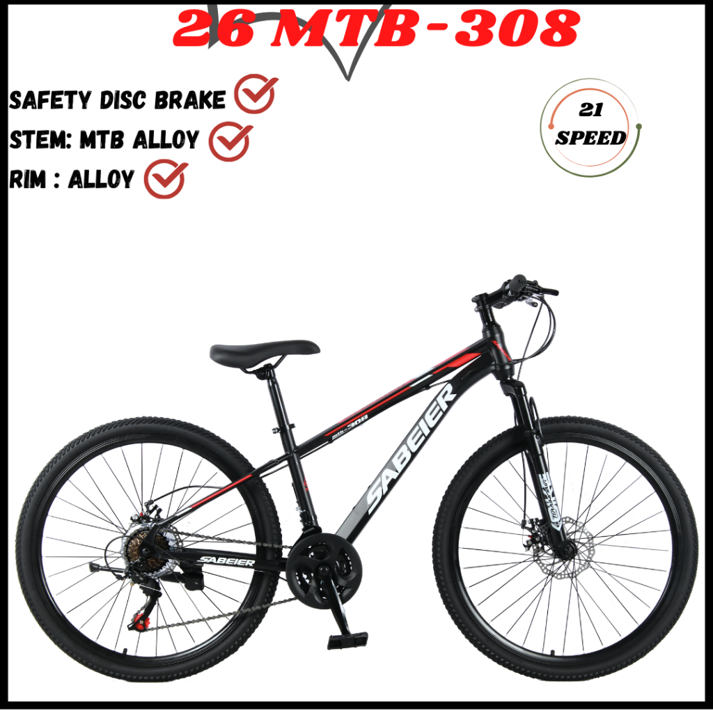 26MTB-308 BASIKAL 21 SPEED BASIKAL MURAH DARI KILANG Basikal MTB ...