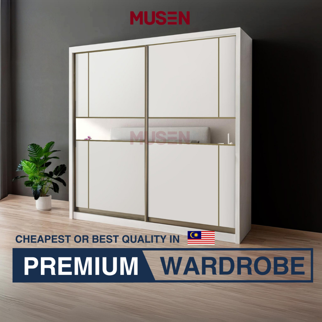 ⭐Siap Pasang⭐ Almari 5x8ft / 6x8ft / 8x8ft / Golf Frame / Wardrobe ...