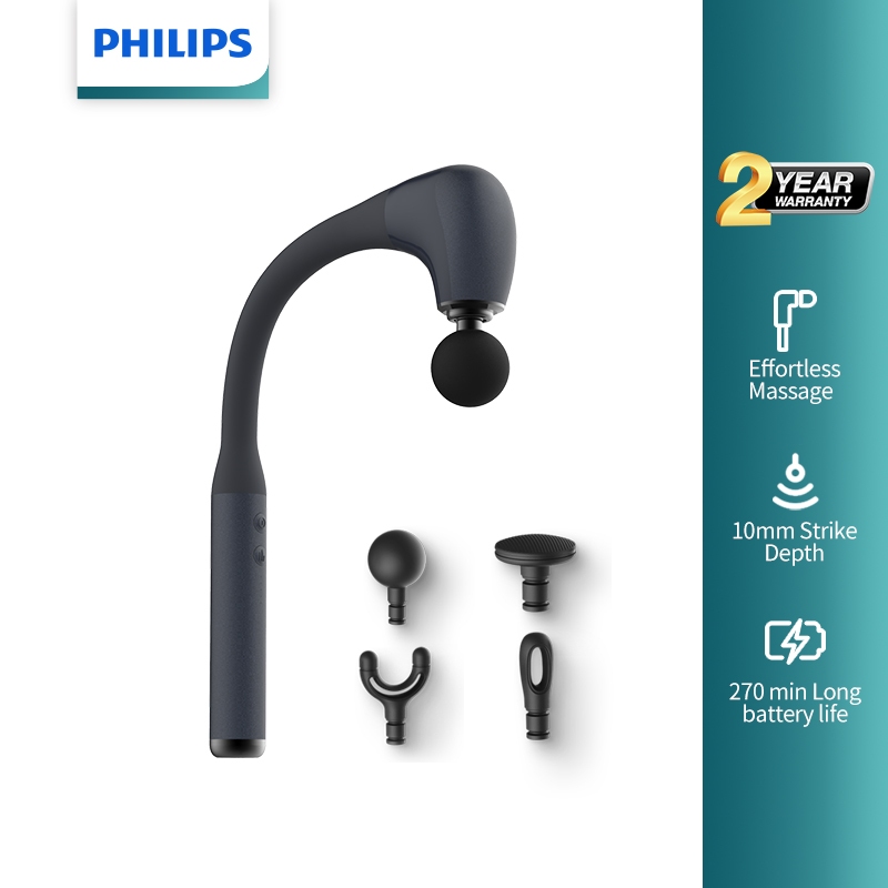 Philips Handheld Massager Hook Shaped Massager Curved Fascia Gun Relax ...
