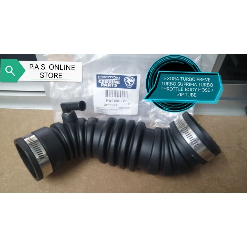 ORIGINAL PROTON THROTTLE AIR HOSE /ZIP TUBE WITH S CLIP ASSY PROTON ...