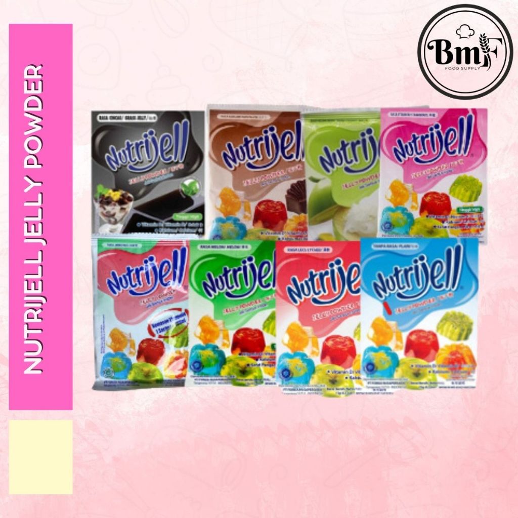 Nutrijell Jelly Powder Mix Sachet (Multiple Flavor) Food Jeli | Shopee ...
