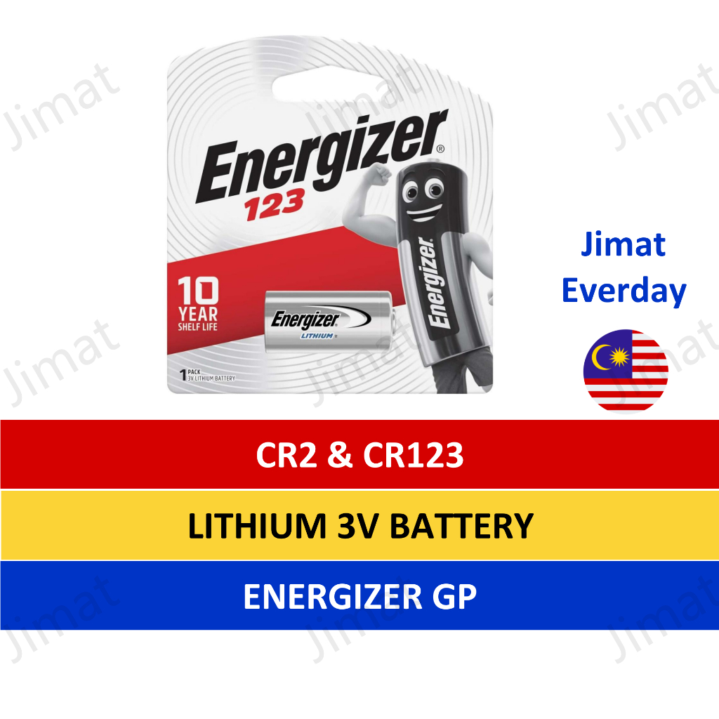 ENERGIZER CR123A Battery Bateri High Powered Lithium 3V EL123 5018LC ...