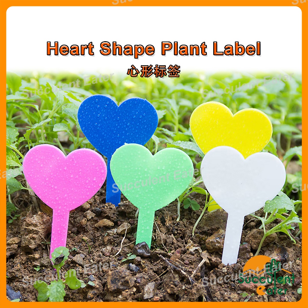 Plant Label Tag Love Shape Garden Plant Flower Label Tag Nursery Thick ...