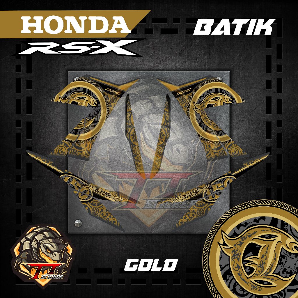HONDA RSX 150 BATIK EDITION CUSTOM DESIGN BODY STICKER STICKER ( READY ...