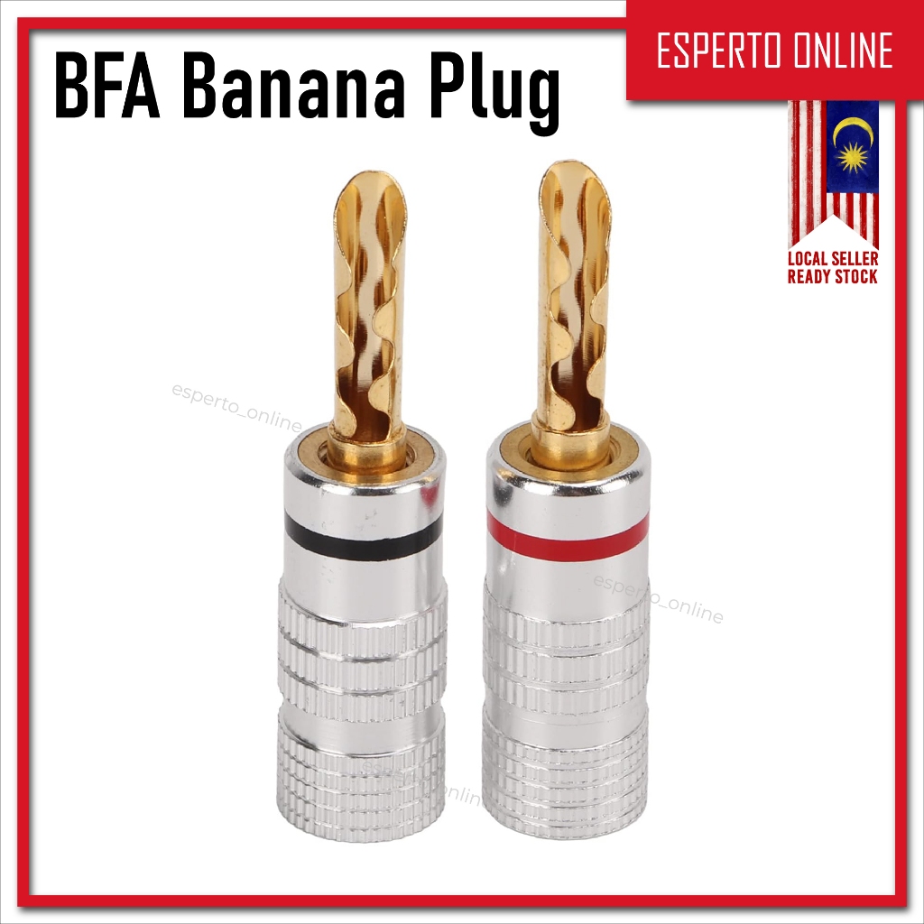 𝟐𝟒𝐡𝐫 𝐒𝐡𝐢𝐩 📦 1 piece BFA Gold Plated Banana Plug Premium Banana BFA Plug ...