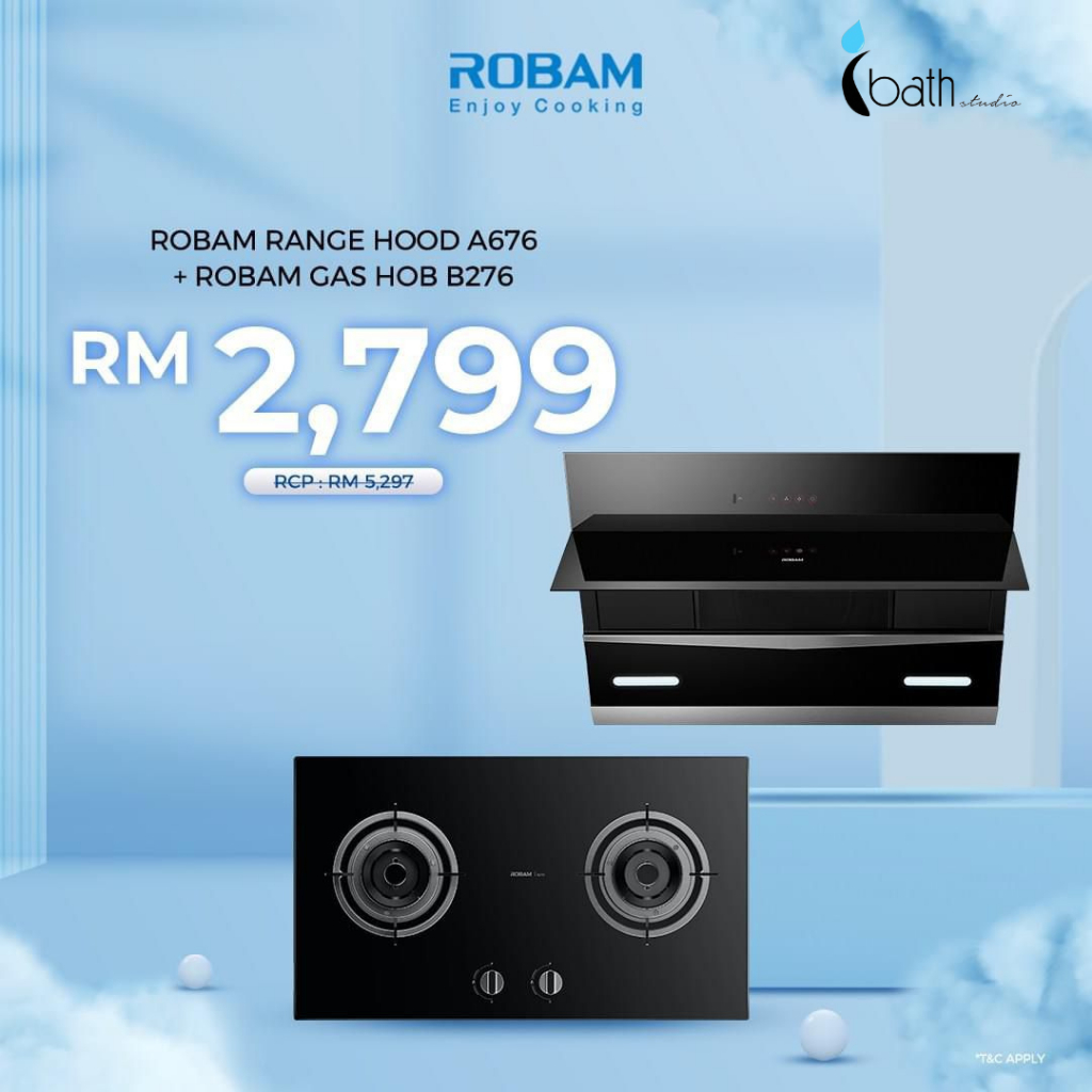 Robam Hood & Hob Combo A676 + B276 | Shopee Malaysia