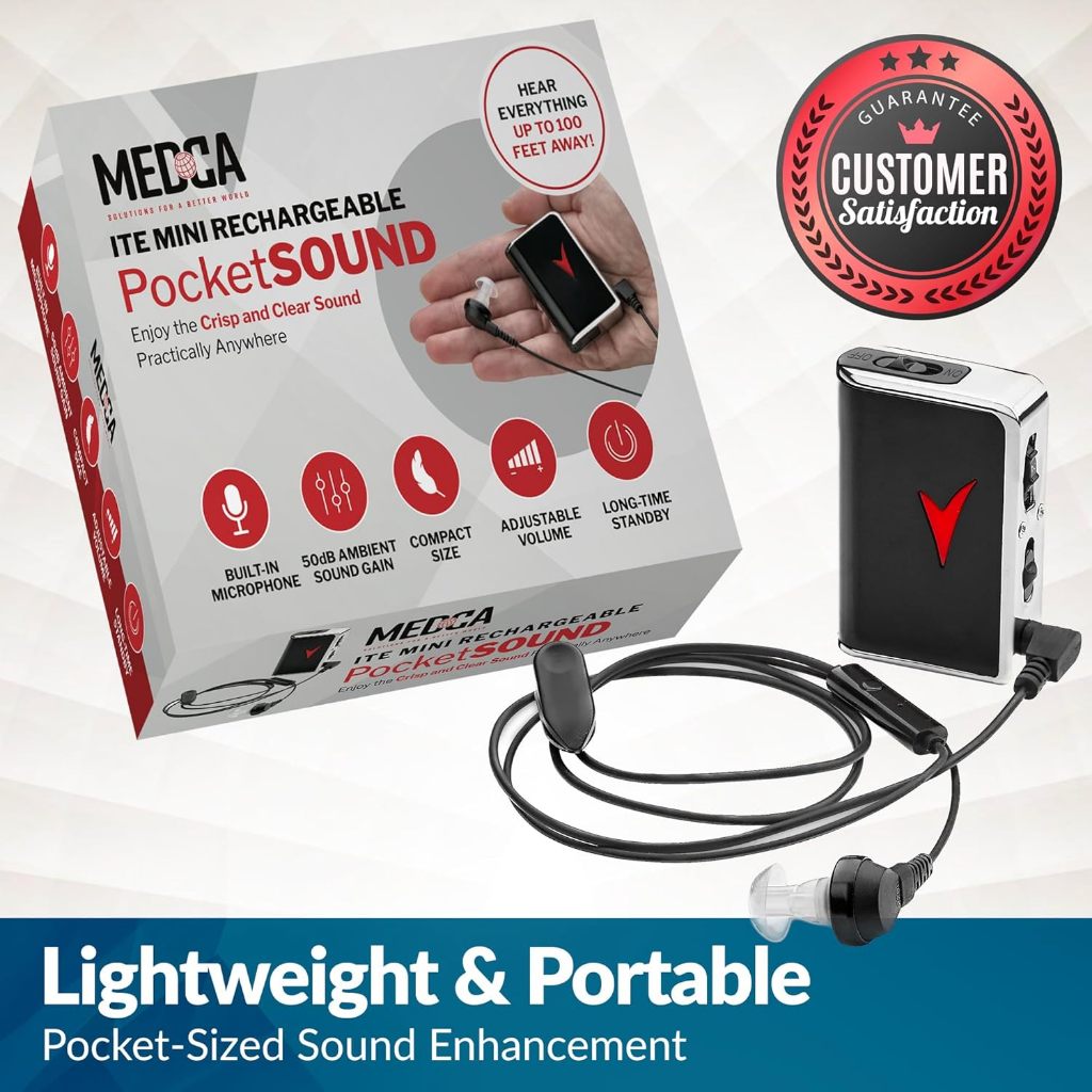 MEDca Newear Personal Sound Amplifier - Voice Enhancer Device and ...