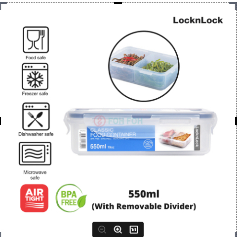 LocknLock PP Microwave Airtight Stackable Classic Food Container With ...