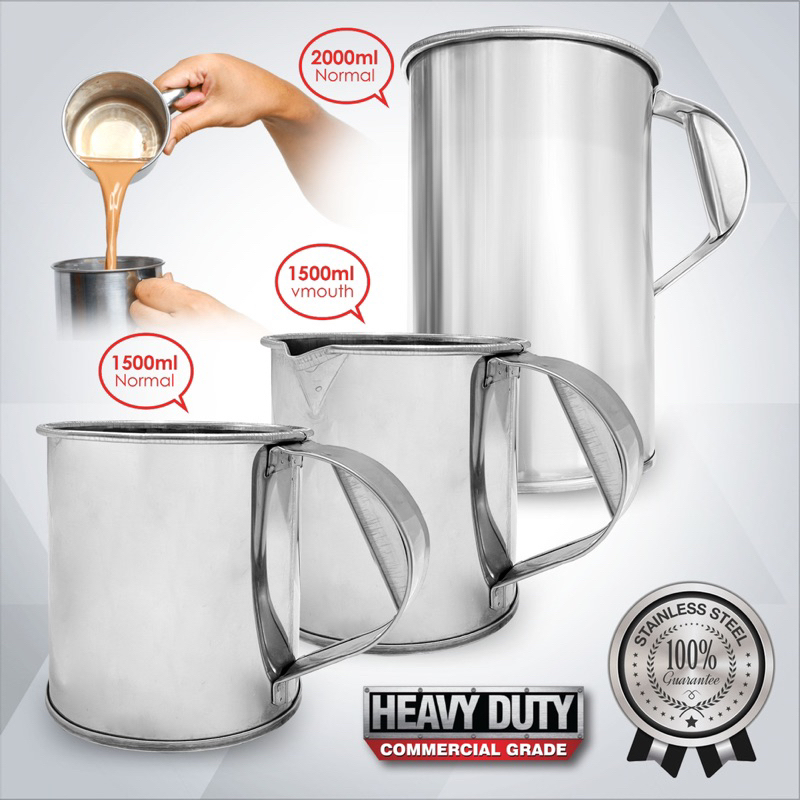 THIKNESS Stainless Steel Mug / kopi Mug / Teh Tarik Mug / Water Jug ...