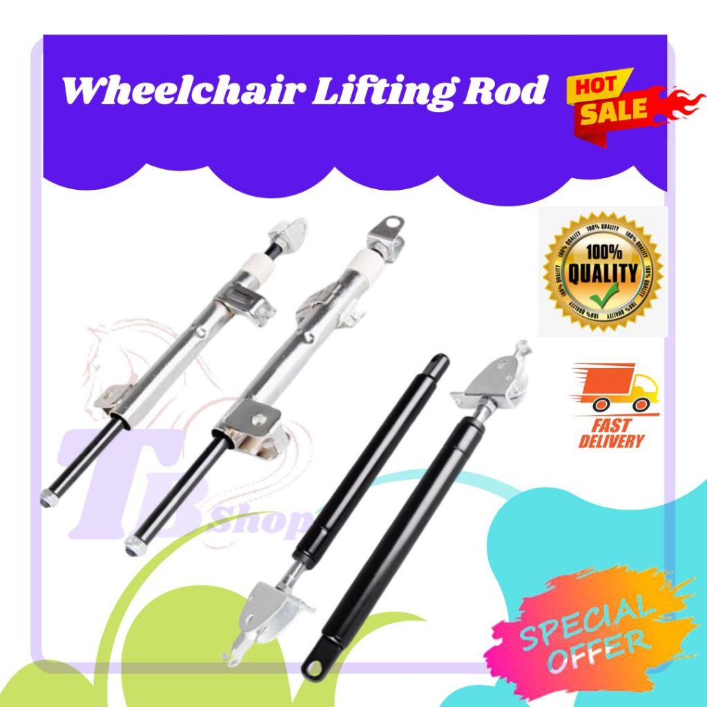 TB Shop Wheelchair Lifting Rod Carbon Steel Telescopic Spring Back ...