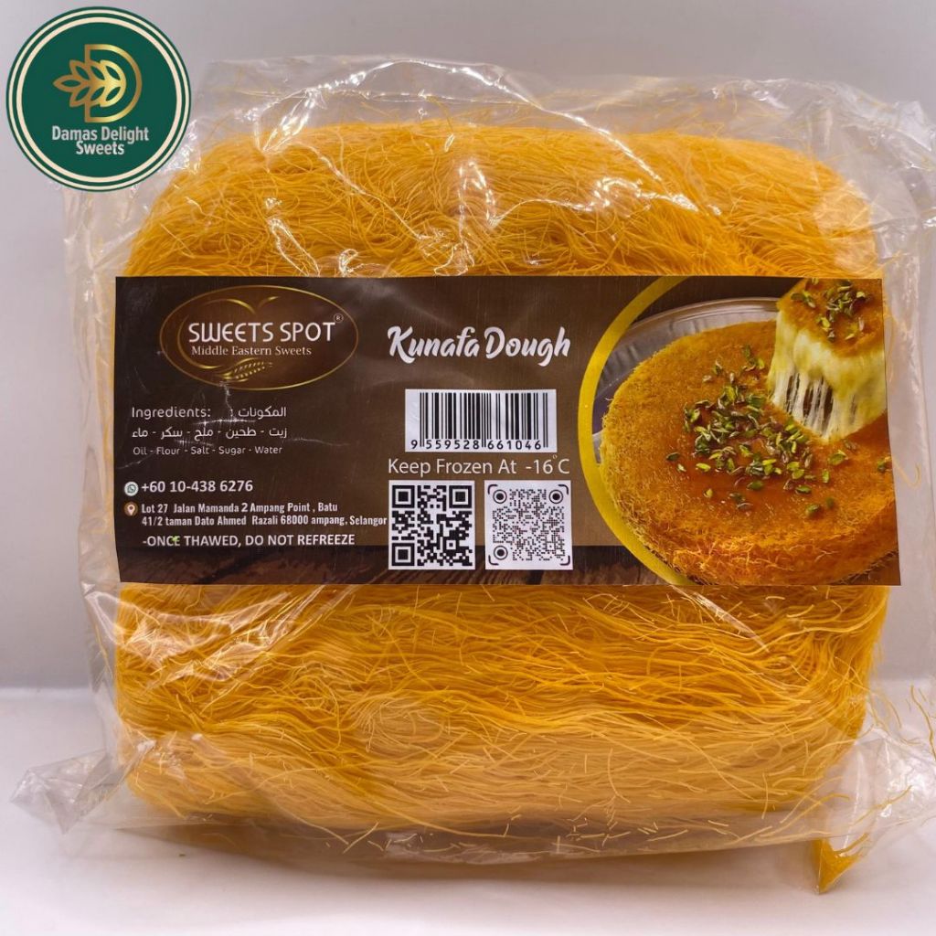 Orange Fresh Kunafa Dough - Kunafa Dough - Colored Kunafa Dough ...