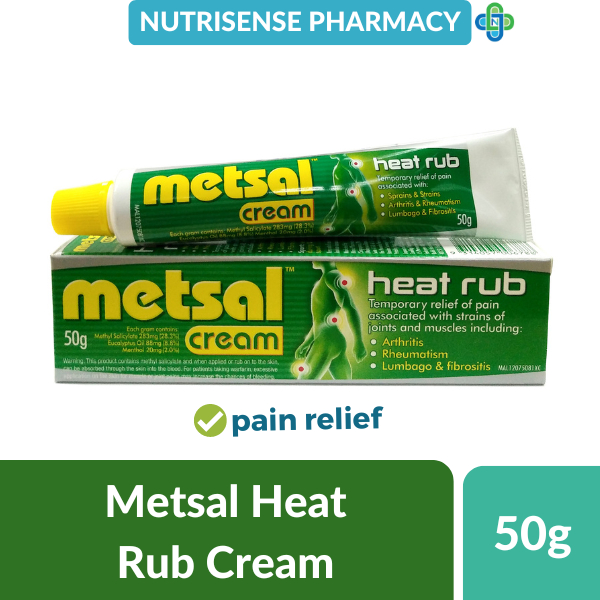 Metsal Heat Rub Cream - 50g [Pain Relief] [Made in Australia] | Shopee ...