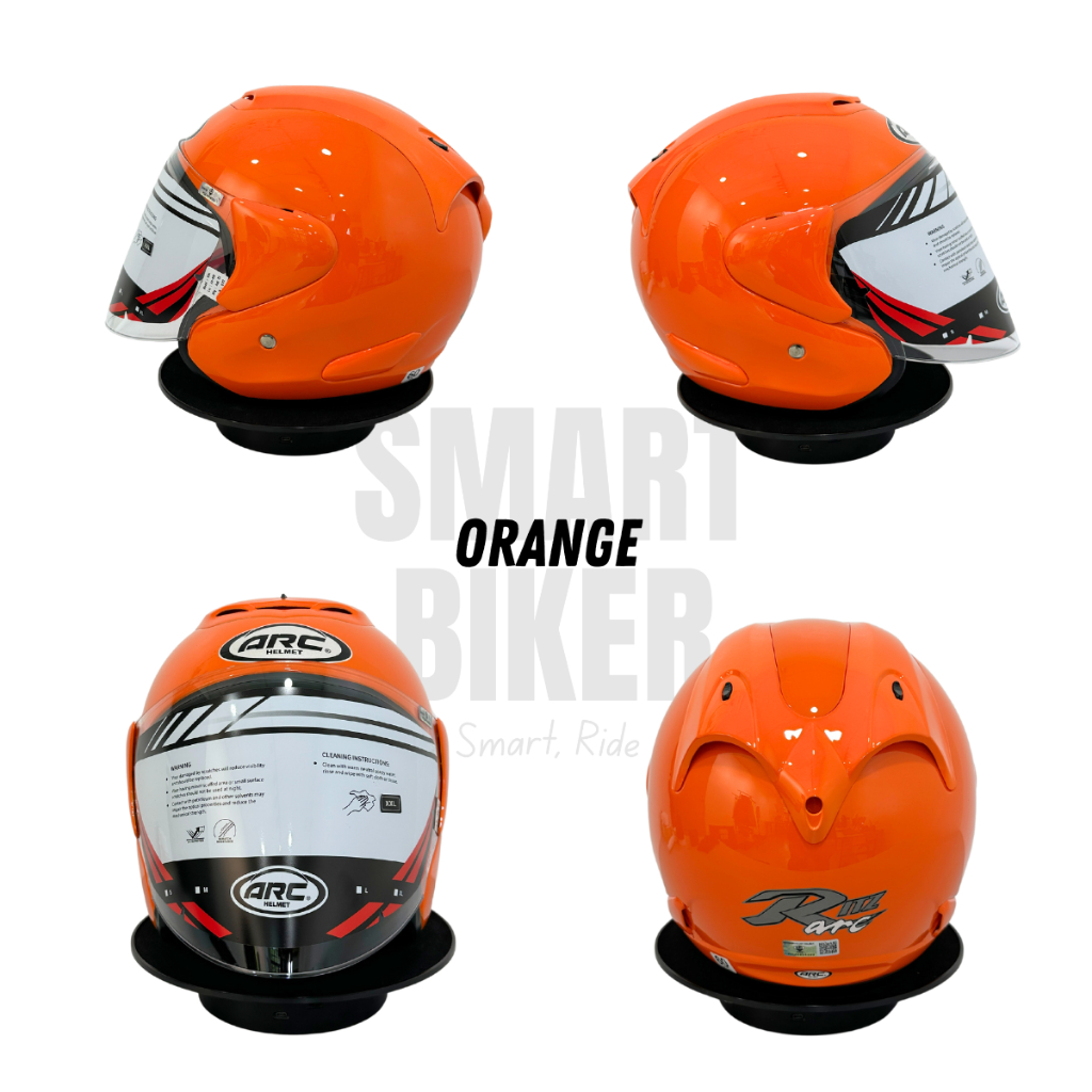 ARC Ritz Helmet Plain 100% Original Motorcycle SIRIM Approved JPJ Lulus ...