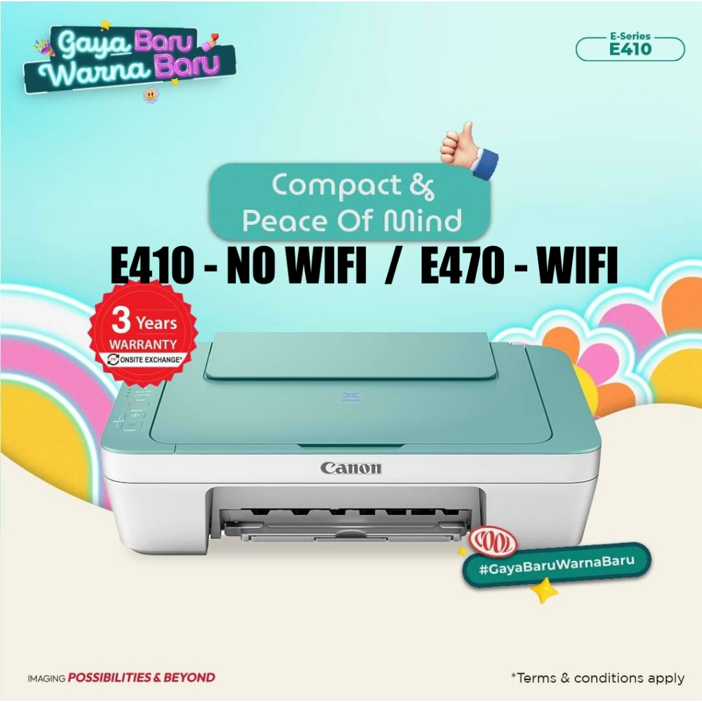 CANON E410 MG2577S E470 E4270 MG3070S E410 E560 E510 MG2570S Printer. | Shopee Malaysia