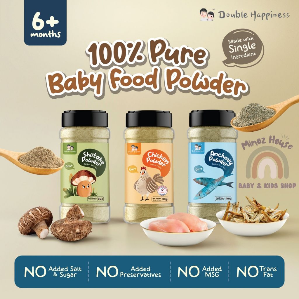 Double Happiness baby seasoning powder / serbuk perasa makanan bayi ...