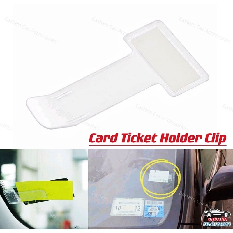 Multi Purpose Car Windscreen Card Holder Clip TNG Card Parking Ticket ...