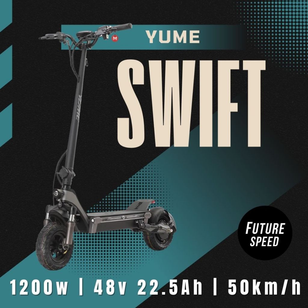 [NEW] YUME SWIFT ELECTRIC SCOOTER [1200w, 48v 22.5Ah, 50km/h] | Shopee ...