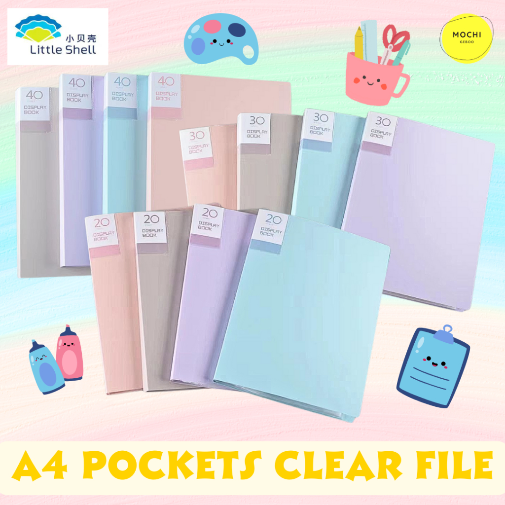 A4 20/30/40 Clear Folder, Rotating Rod Folder, File storage, Folder ...
