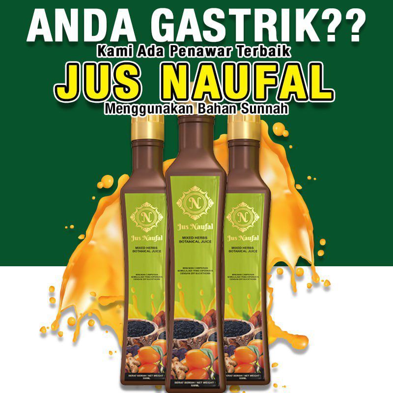 PENAWAR GASTRIK | GERD | ANGIN MEDU JUS NAUFAL 100% BAHAN ORGANIK ...