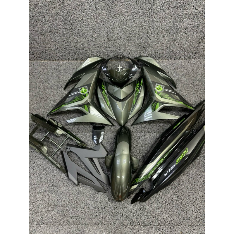 Y15 V2 Hijau Lumut Body Cover Set Sticker Siap Tampal | Shopee Malaysia